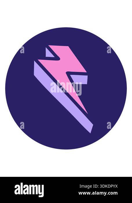 shine light effect animation of lighting bolt image Stock Video Footage ...