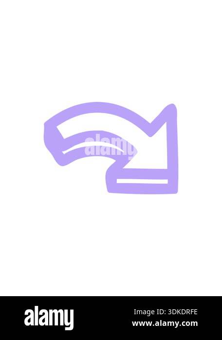 radioactive glowing animation of direction arrow symbol design Stock ...