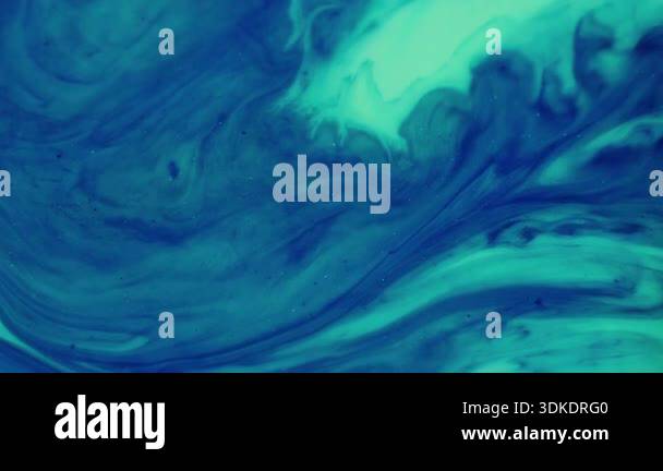 Marble wave. Ink background. Defocused blue color flowing particles ...