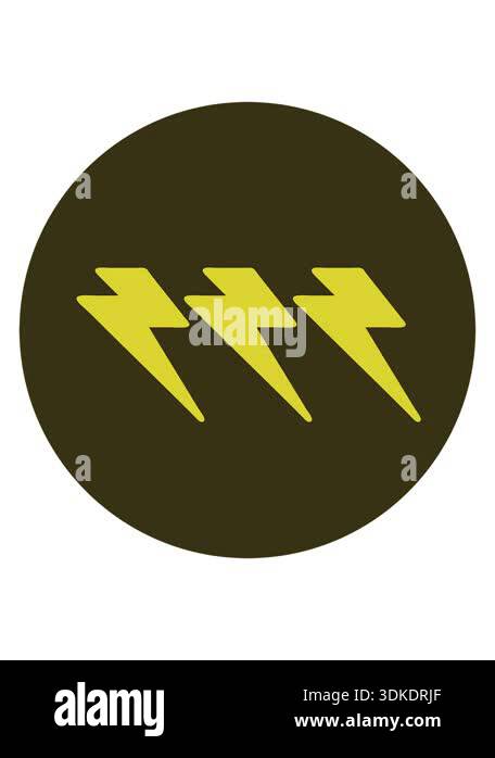 changing color animation of tattoo style image of lighting bolts Stock ...