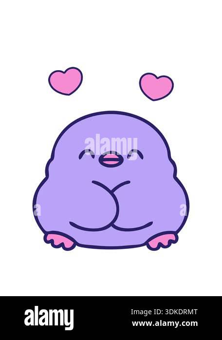 spinning hearts animation of drawing of cute baby bird Stock Video ...