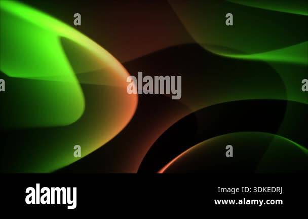 3D animation. Abstract Waves Flowing Chromatic Neon Seamless Pattern ...