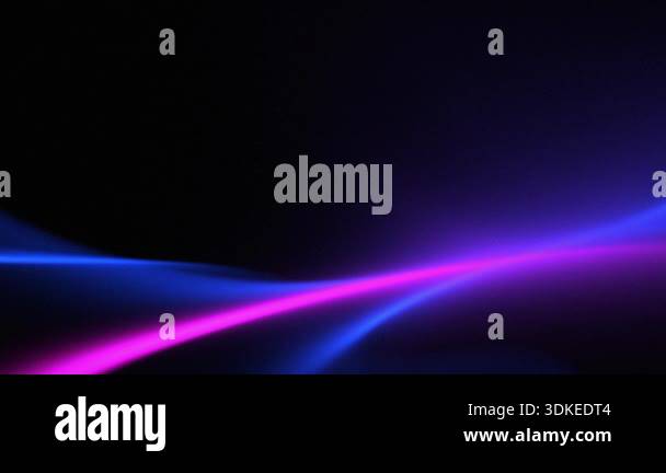 3D animation. Abstract gradient color futuristic wave lines animation ...