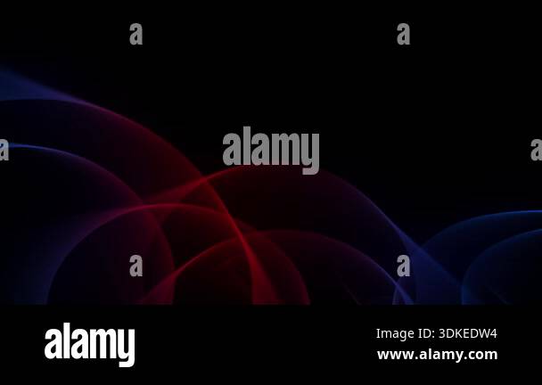 3D animation. Abstract Waves Flowing Chromatic Neon Seamless Pattern ...