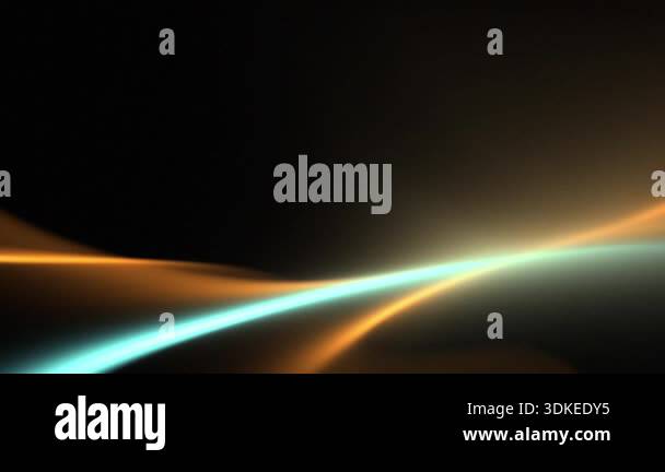 3D animation. Abstract gradient color futuristic wave lines animation ...