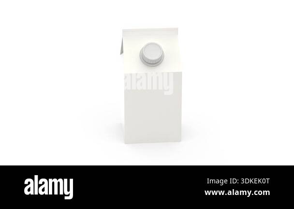 Blank white packaging for milk, juice, yoghurt or other beverages Stock ...