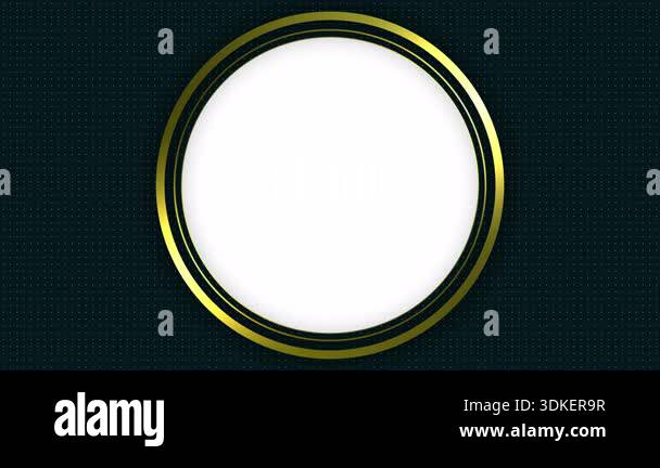 Clean gold frame elegant modern luxury circle template background ...