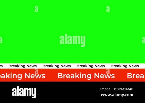 breaking news green screen news broadcast template loop animation news ...