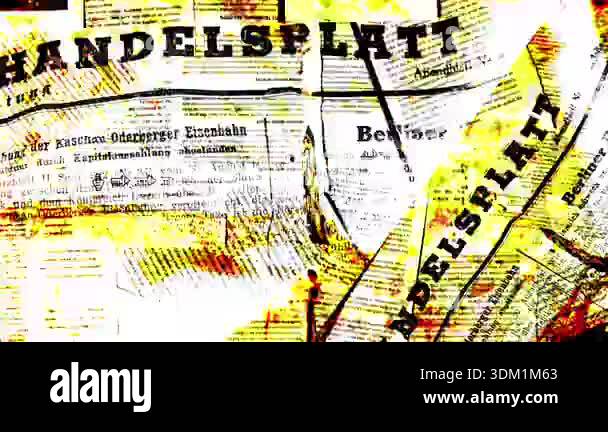grunge stop motion burned effect newspaper background Stock Video ...