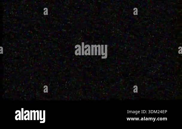 Video home system RGB static noise animation with chromatic pixel grain ...