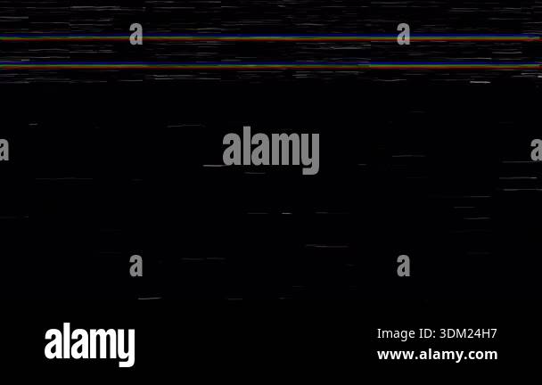 Glitch static animation with RGB scanlines for overlay. VHS static ...