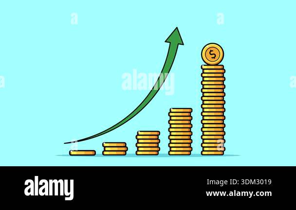 Animated financial growth chart arrows Stock Videos & Footage - HD and ...