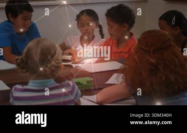 Children picking pencils on teacher cue, sharing pencils to complete ...