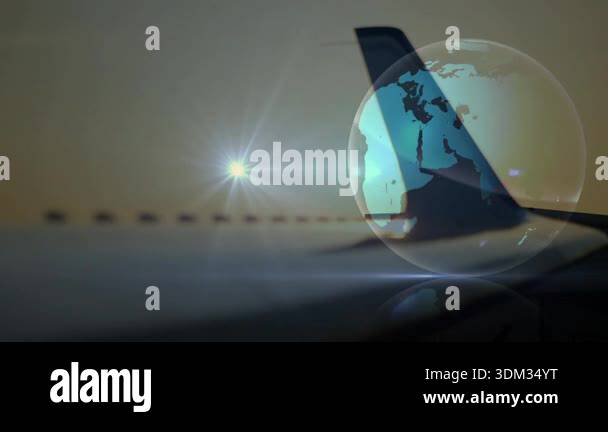 Spark moving toward transparent globe causing streamlines trailing jet ...