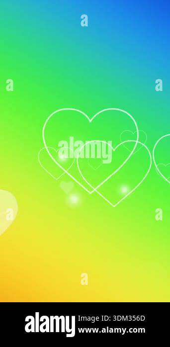Animation of pride text, unicorn and hearts. Pride month, lgbtq, human ...