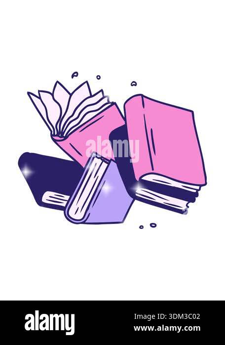 glitter effect animation of hand drawn cartoon doodle of a collection ...