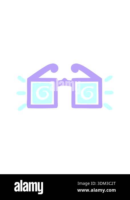 spinning motion animation of x ray specs symbol icon Stock Video ...