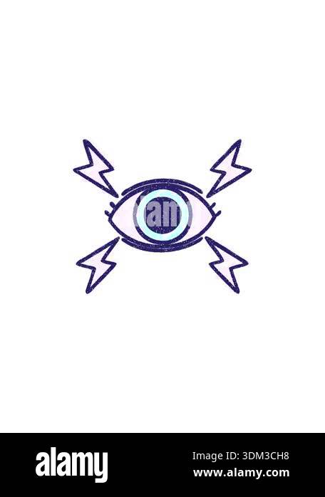 flashy sales animation of Occult Eye Chalk Drawing Stock Video Footage ...