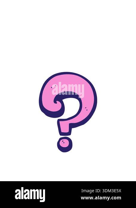 jumping motion animation of question mark Stock Video Footage - Alamy