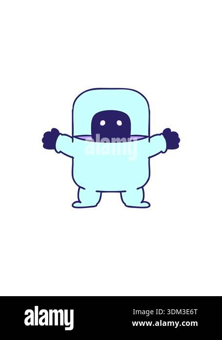 attention grabbing animation of hand drawn cartoon doodle of an alien ...