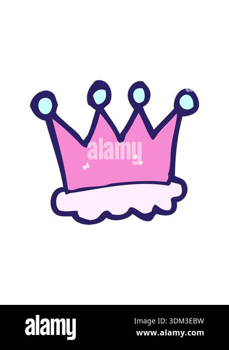 bobbing motion animation of cartoon crown symbol Stock Video Footage ...