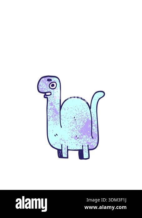 jumping motion animation of cartoon prehistoric dinosaur Stock Video ...