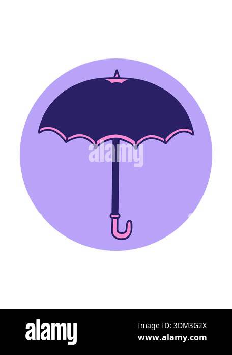 spinning motion animation of cartoon design of an umbrella Stock Video ...