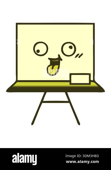 changing color animation of a gradient shaded cartoon of a white board ...