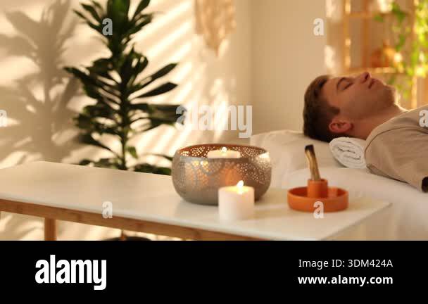 Reiki master healing patient's aura during therapy indoors, closeup ...