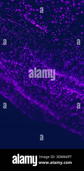 Animation of light spots over black background. Abstract background ...