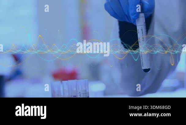 Removing cap triggers lab technician pipetting sample for clinical ...