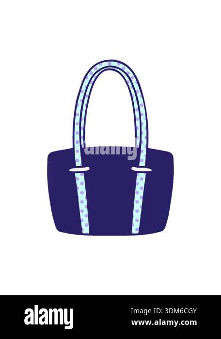 pixelize effect animation of hand drawn cartoon doodle of a red big bag ...