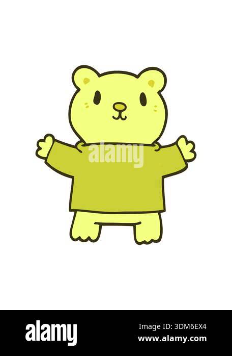 changing color animation of cartoon doodle teddy bear Stock Video ...