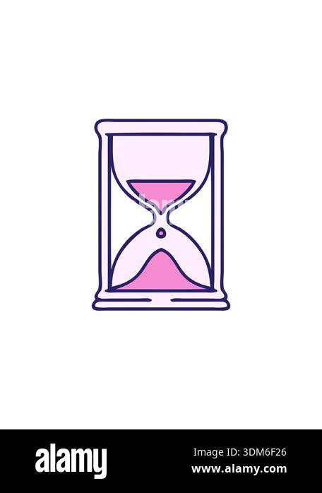 sales flash animation of cartoon of an hourglass running sand Stock ...