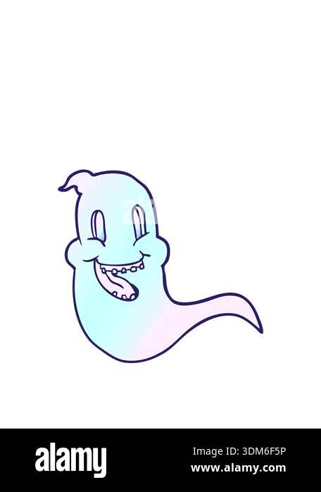 stretching up animation of halloween spooky ghost Stock Video Footage ...