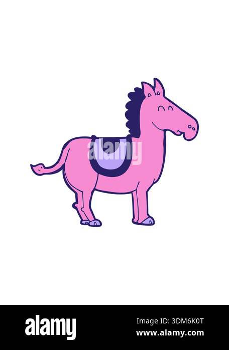pressure popping animation of cartoon donkey Stock Video Footage - Alamy