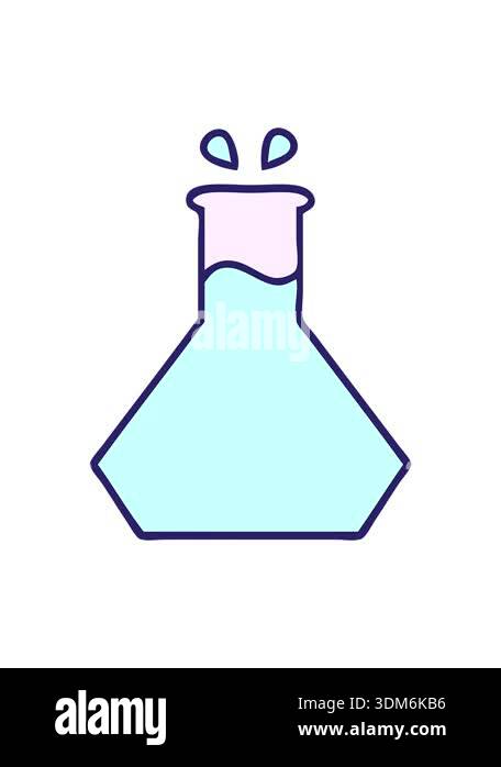bob and pause animation of cartoon of a science experiment design Stock ...