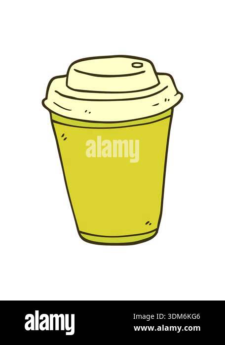 changing color animation of cartoon takeout coffee cup Stock Video ...