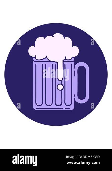pixelize effect animation of illustration of a beer tankard Stock Video ...