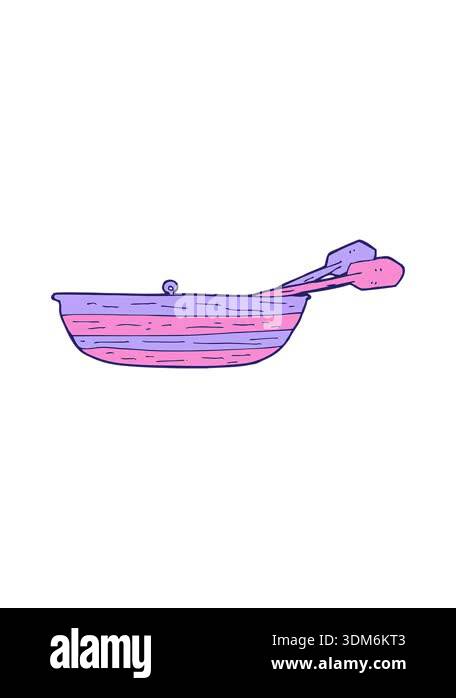 shivering motion animation of cartoon of rowing boat Stock Video ...