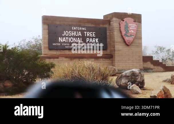 Joshua Tree, California, USA - January 4 2026: Entering Joshua Tree ...