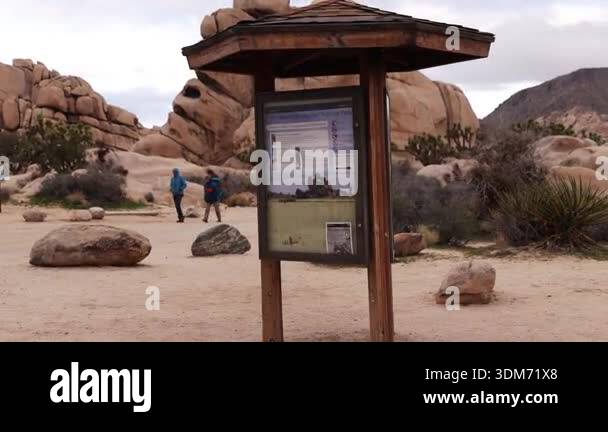 Joshua Tree, California, USA - 01-04-26: Sunny Day Welcome Sign and ...