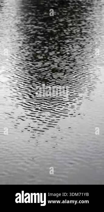Dark Water Reflection Ripples Vertical Abstract Background Stock Video ...