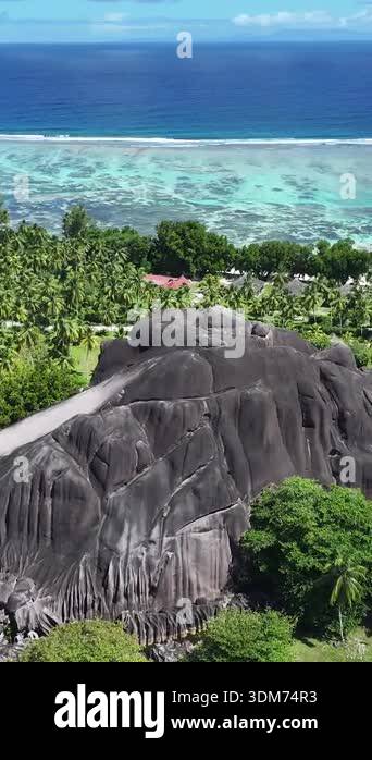 Giant Union Rock At La Digue Island In Victoria Seychelles. Indian ...