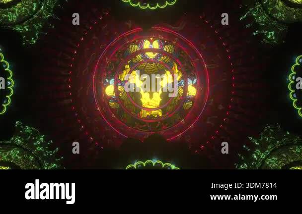 Trippy Beautiful Mandala Kaleidoscope For Psychedelic Trip Visual ...