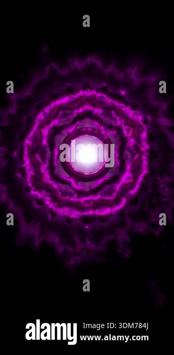 Glowing Crown Chakra energy vortex animation, radiant light aura ...
