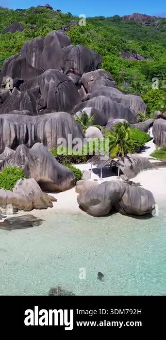 Anse Source D Argent Beach At La Digue Island In Victoria Seychelles ...