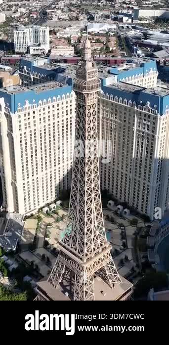 Paris Eiffel Tower At Las Vegas In Nevada United States. Famous ...
