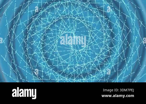 Seamless blue spiral dot network in pastel tones with organic hand ...