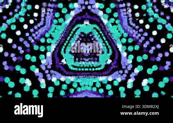 vibrant abstract digital artwork featuring colorful dot patterns on a ...